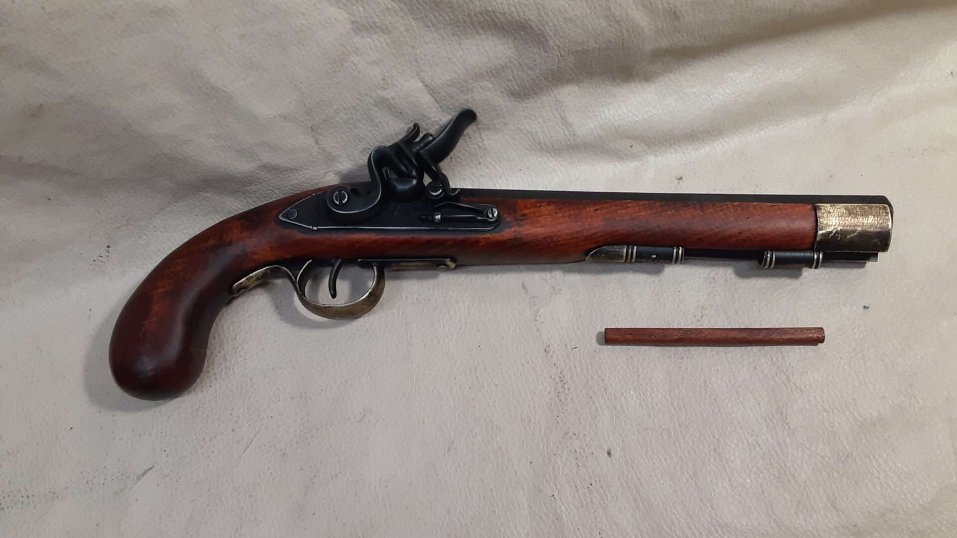 Steampunk Style 18th Century Aged Non Firing Deluxe Kentucky Flintlock