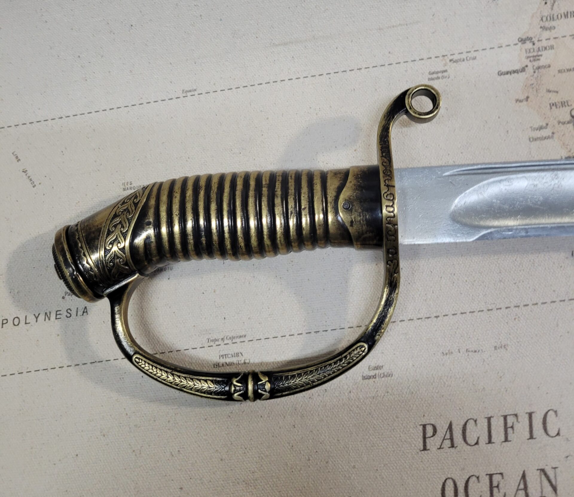 Russian St. George False Edged Pirate Sabre with Scabbard and ...