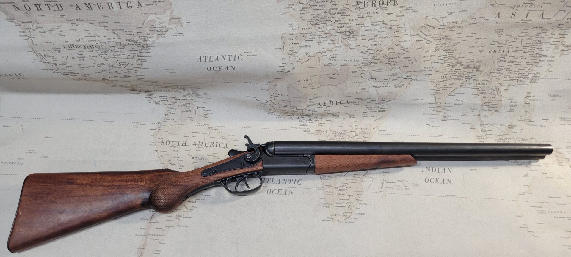 Steampunk Non-Firing 1881 Black Double Barrel Stagecoach Shotgun